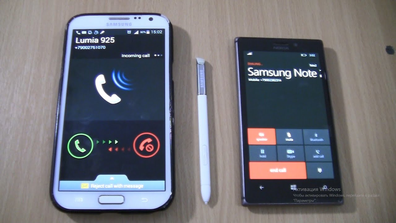Incoming call & Outgoing call at the Same Time Samsung Galaxy Note 2 ...