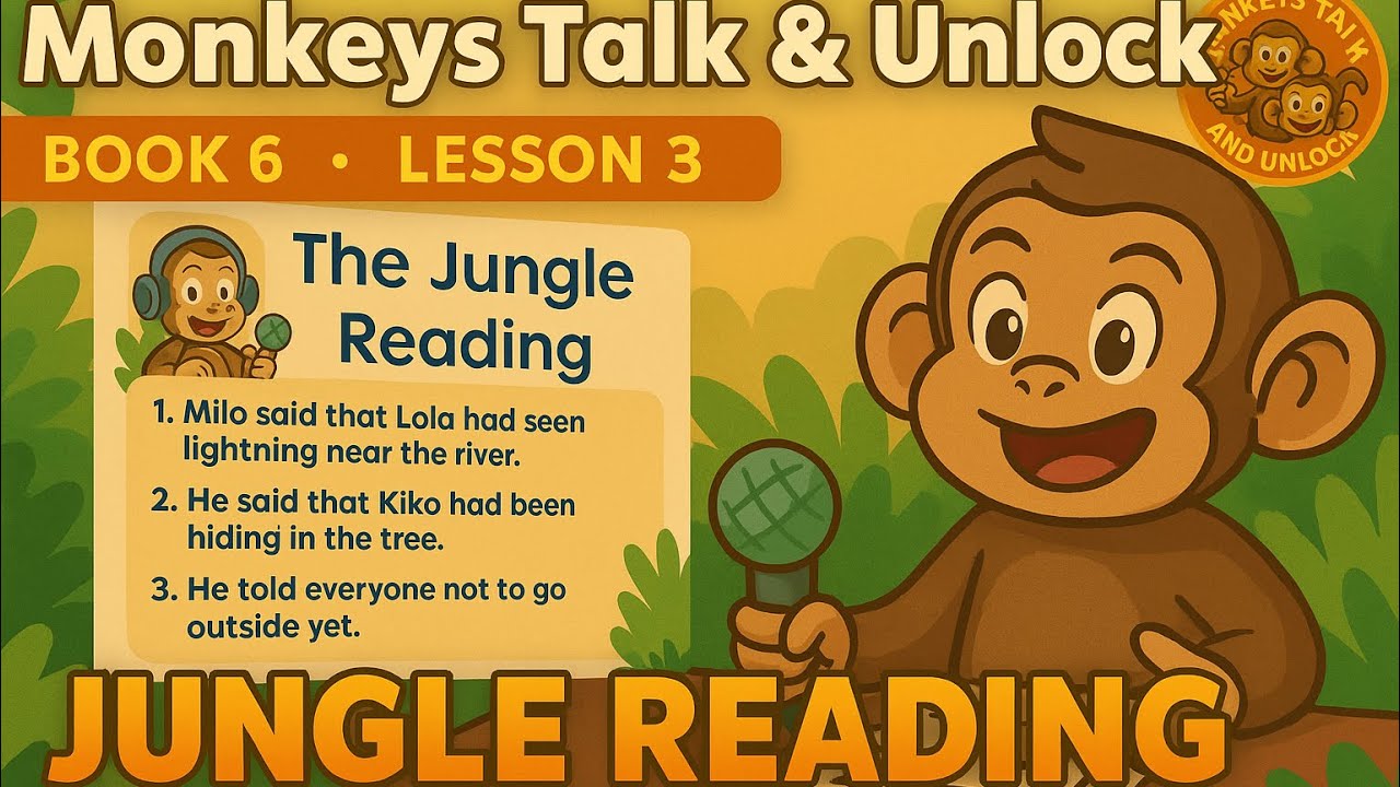 🎥 Monkeys Talk & Unlock™ – Lesson 3 Reading | The Jungle Interview ...