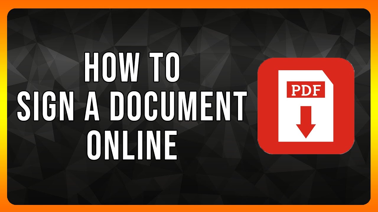 How to Sign a PDF Document Online in 2025 - YouTube