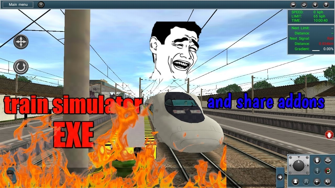 Train simulator exe, train simulator android - YouTube