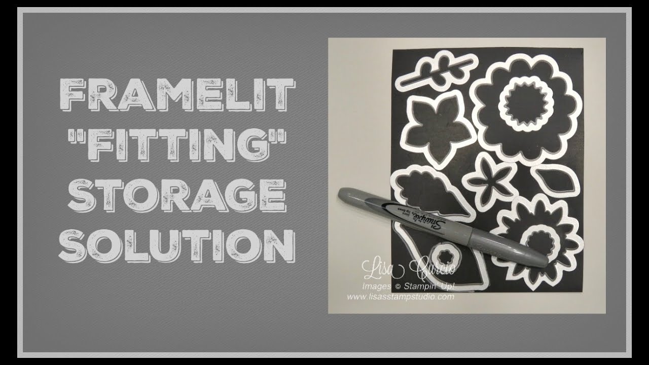 Quick Crafting Tip - Framelit "Fitting" Storage Solution - YouTube