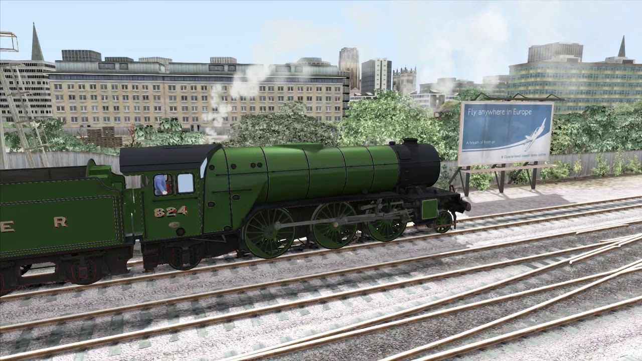 UK V2 2-6-2 Locomotive in Train Simulator - YouTube