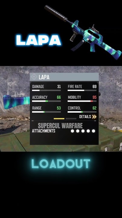 *BEST LAPA LOADOUT! - S3 CODM!* 🔥 | Supercul Warfare #codm #shorts #lapa #best #loadout # ...