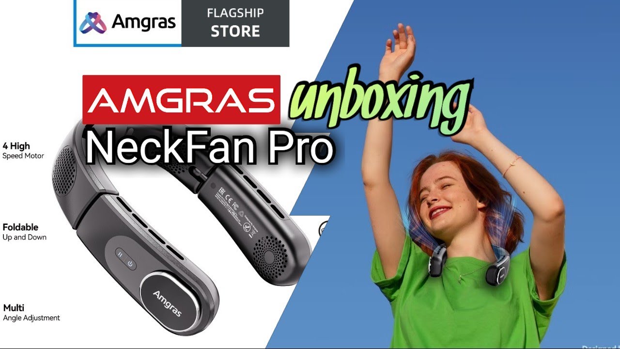 Amgras NeckFan Pro [Unboxing] - YouTube