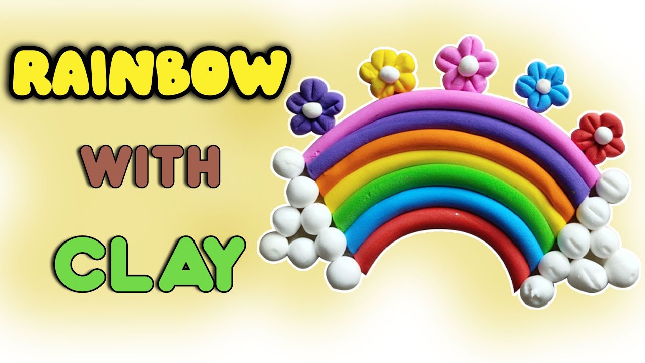 Making Rainbow From Clay l Nilima's Activites - YouTube