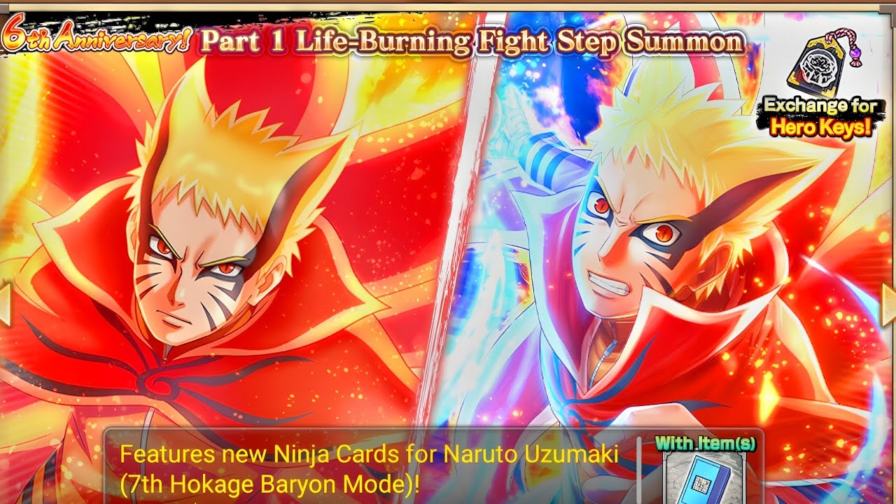 NxB NV: Summon Naruto Uzumaki Baryon Mode New EX Rekit | Anniversary Banner Summons | 4000 Sb ...