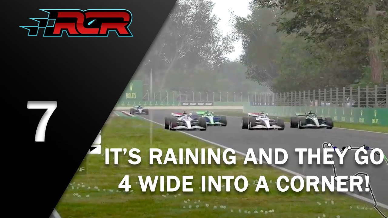 RCR Round 7: Imola | Season 5 | Rain to Dry with Commentary - YouTube