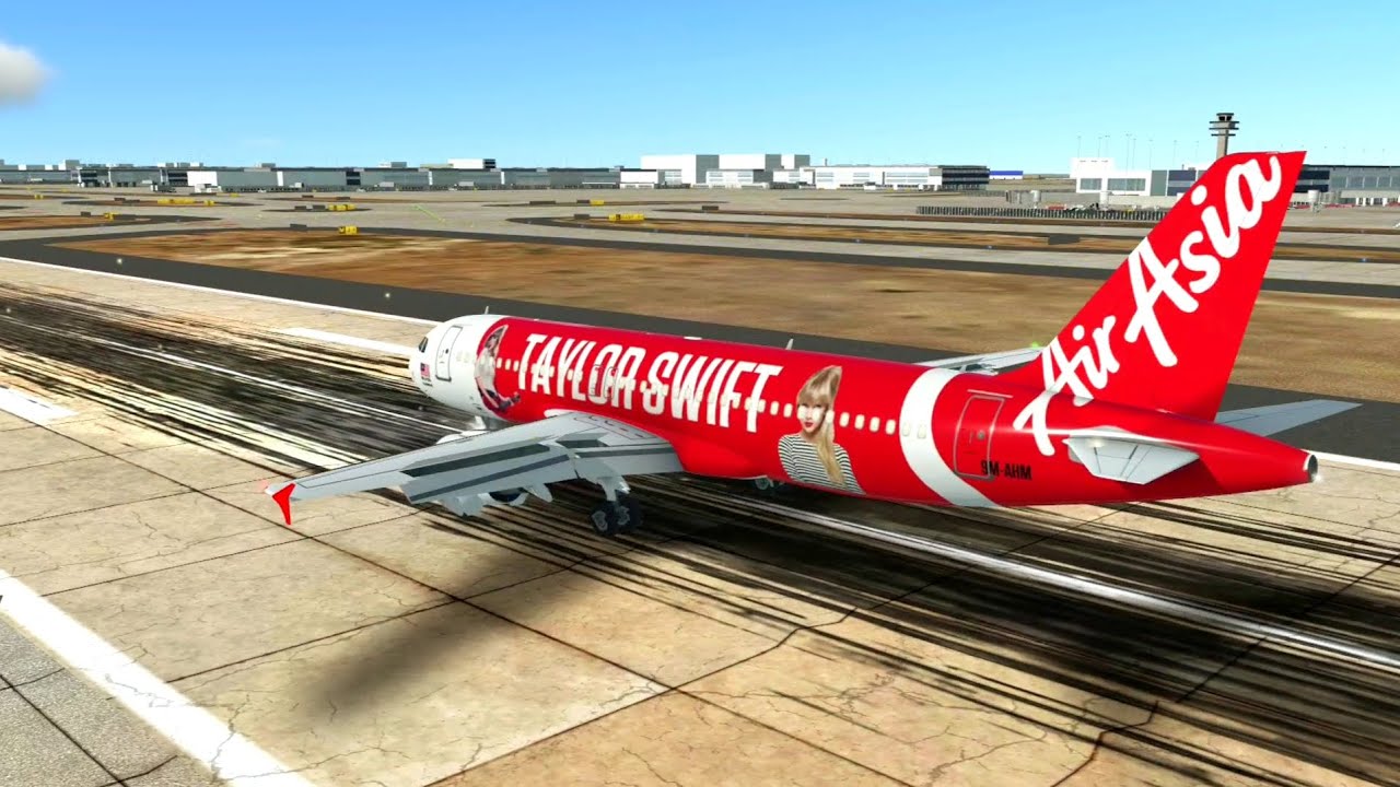 AirAsia Malaysia | Taylor swift livery | landing | RFS - YouTube