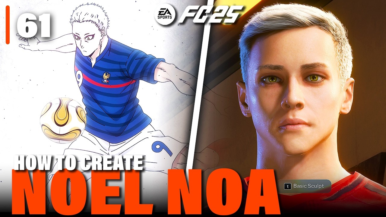 Bluelock NOEL NOA Creation in FC25 Career Mode | Player Creation #61 ...