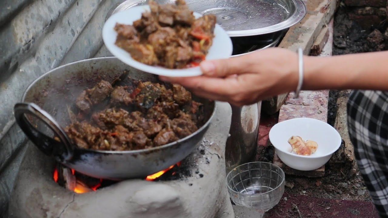 menuka ko outdoor buff cooking idea vlog 2022 - YouTube