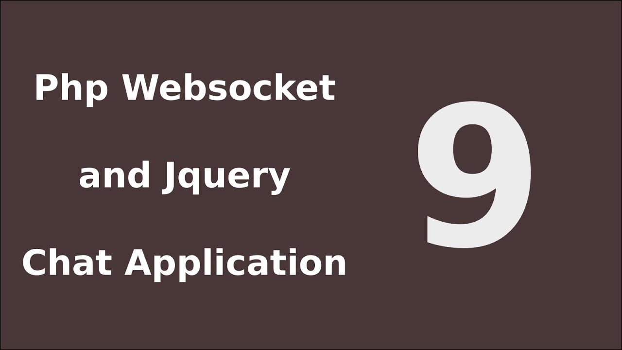 Php Chat Application System Tutorial Websocket and Jquery - 9 Set Username B - YouTube