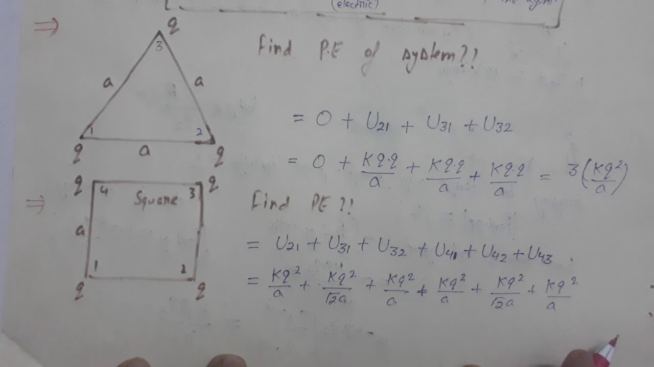 Electrostatics (Class 12) [Lec 16]Electric Potential Energy and ...