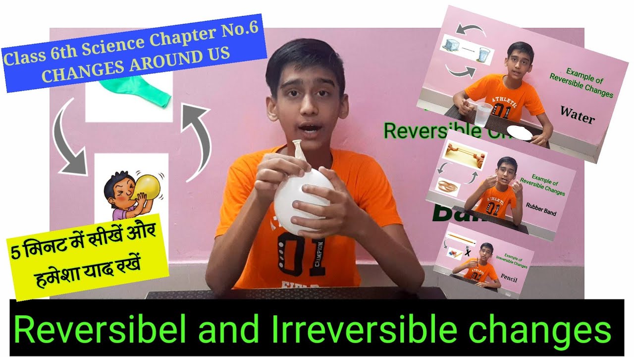 Science Class 6th | CHANGES AROUND US |Chapter No.6 Reversible and ...