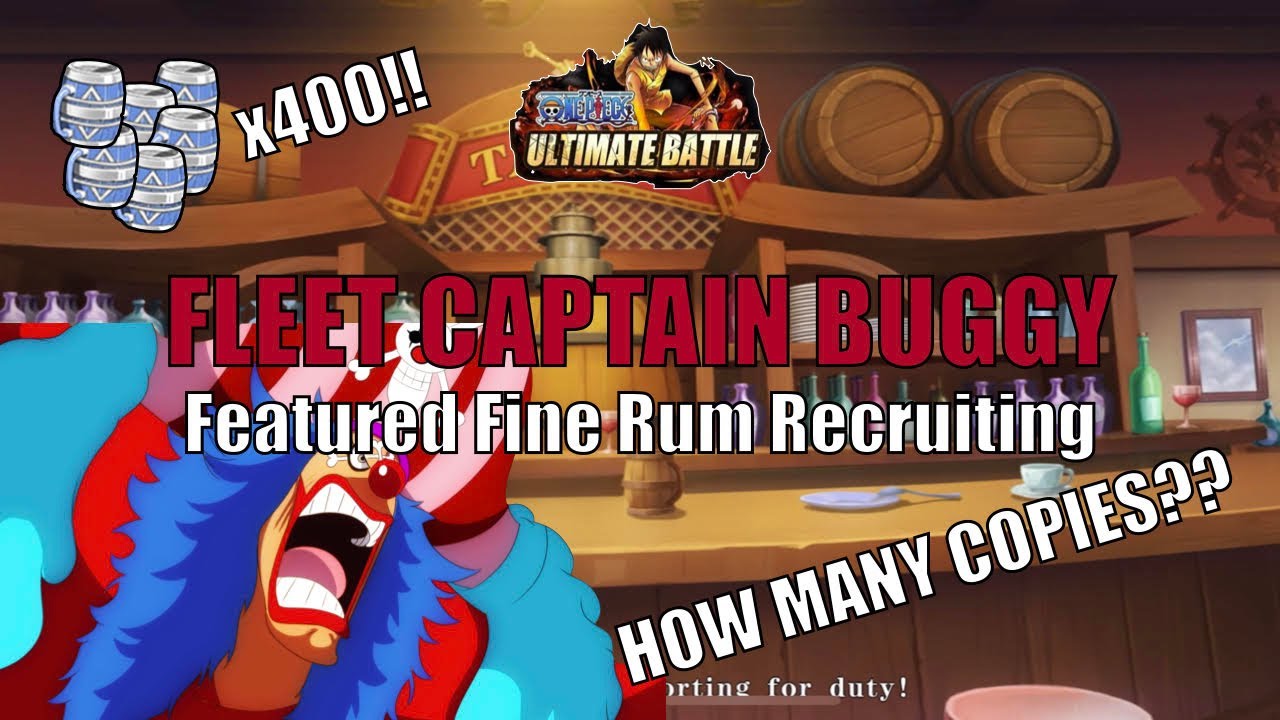 HUGE 400x Featured Fine Rum Opening | One Piece: Ultimate Battle - YouTube