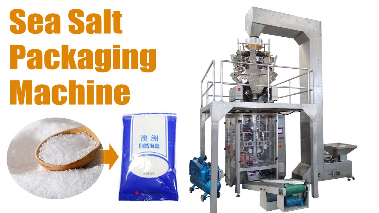 Automatic sea salt packaging machine | Multihead weigher packaging ...
