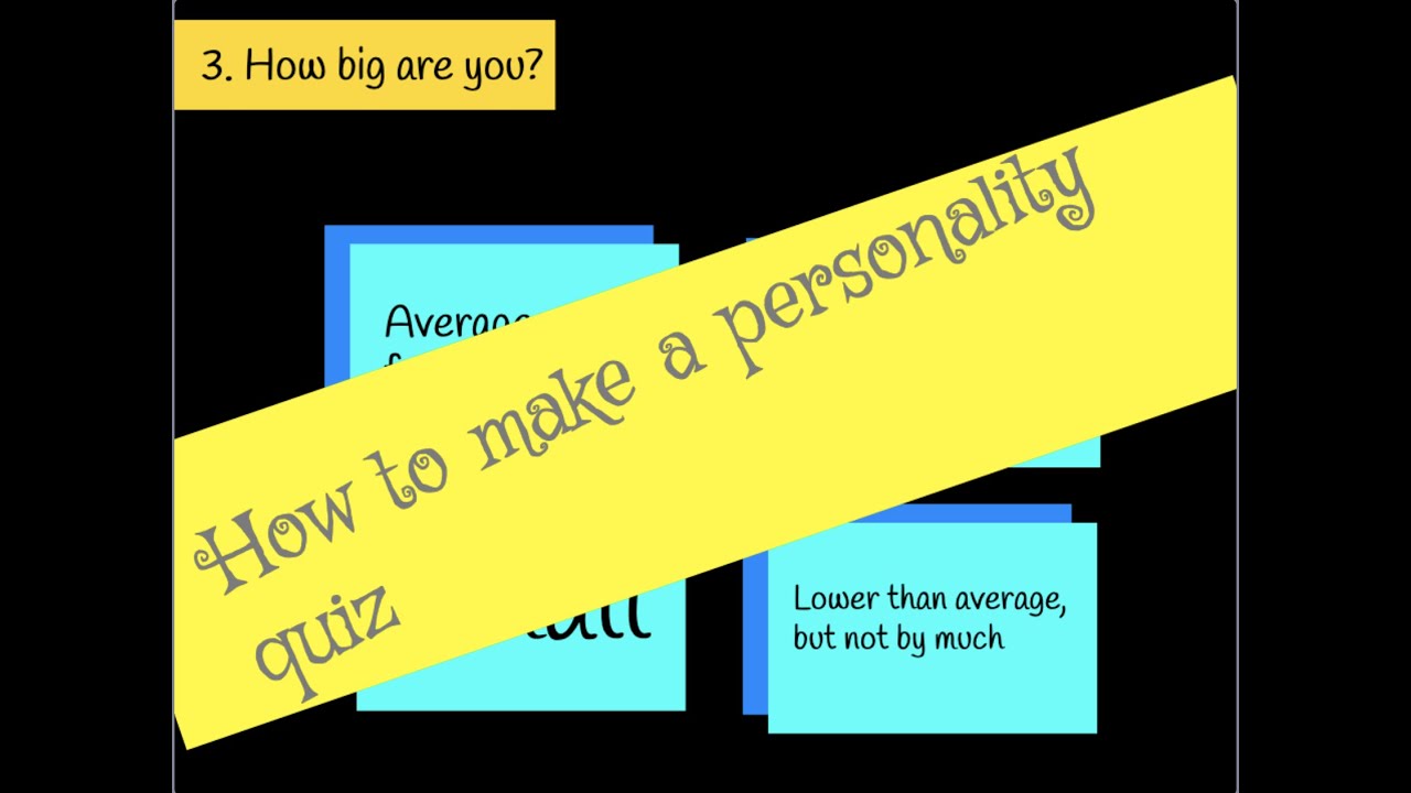 How to Make A Personality Quiz on Scratch - YouTube