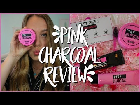 PINK CHARCOAL REVIEW | magic teeth whitening treatment??? - YouTube