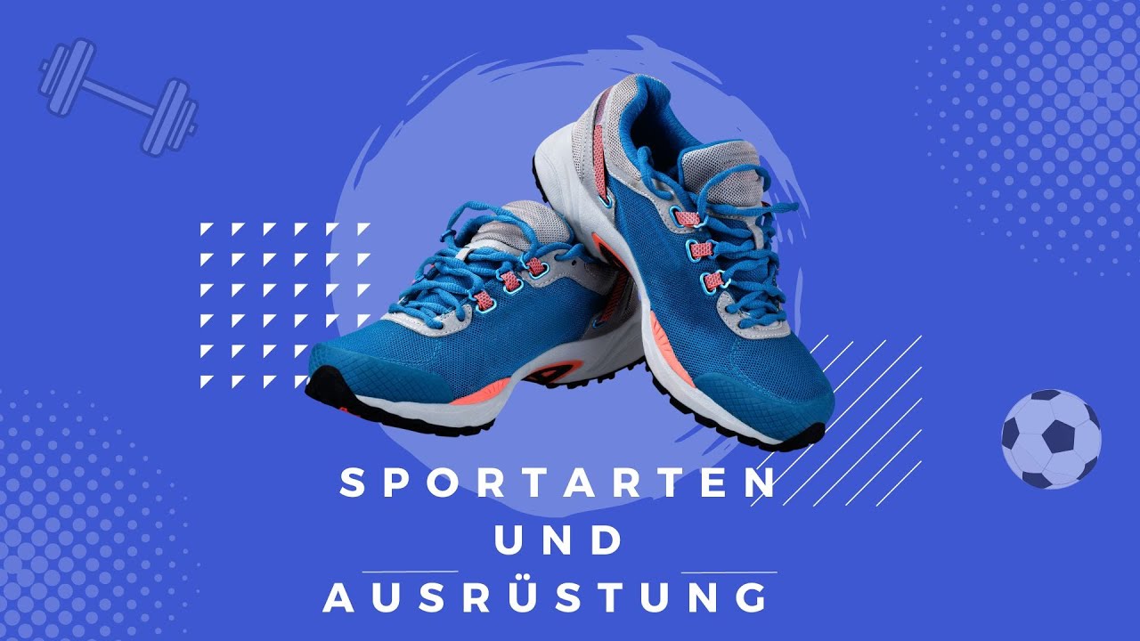 Sportarten und Ausrüstung // Види спорту та спортивне спорядження ...