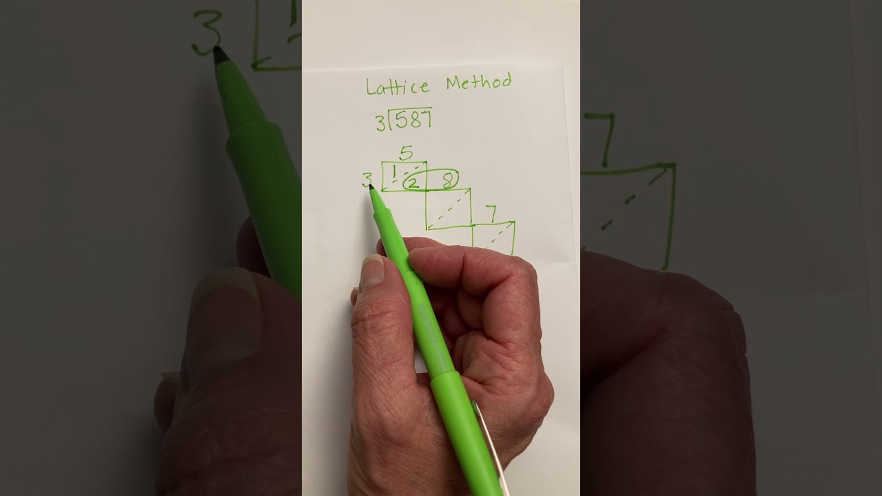 Lattice Method for Long Division - YouTube