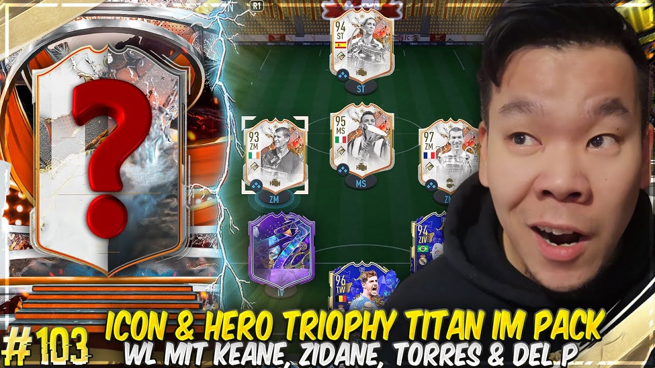 WIR ZIEHEN EINEN ICON & HERO TROPHY TITAN 😂 WL MIT KEANE, ZIDANE, EL ...