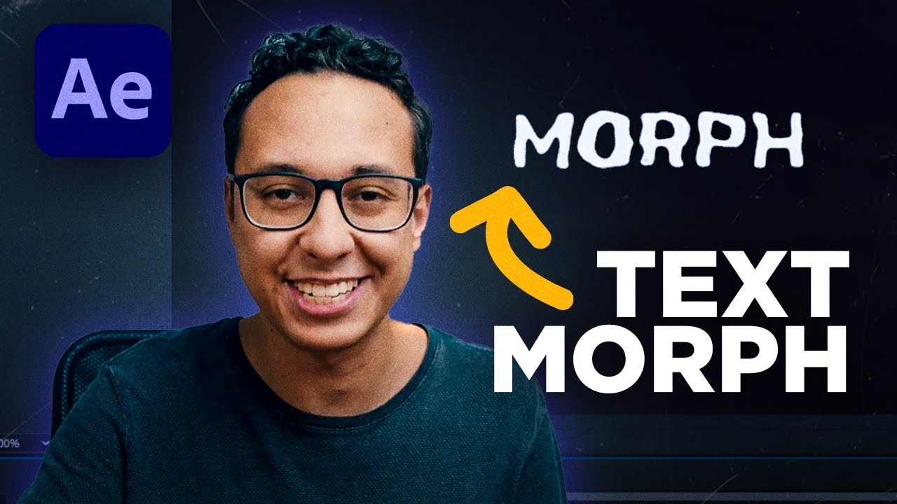 METAMORFOSE DE TEXTO No AFTER EFFECTS! - Como Fazer TEXT MORPH | AxTudo