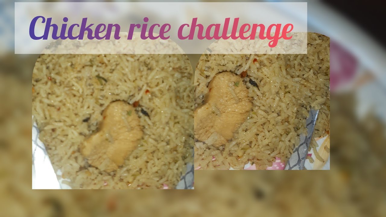 chicken rice challenge by life with unbreen - YouTube