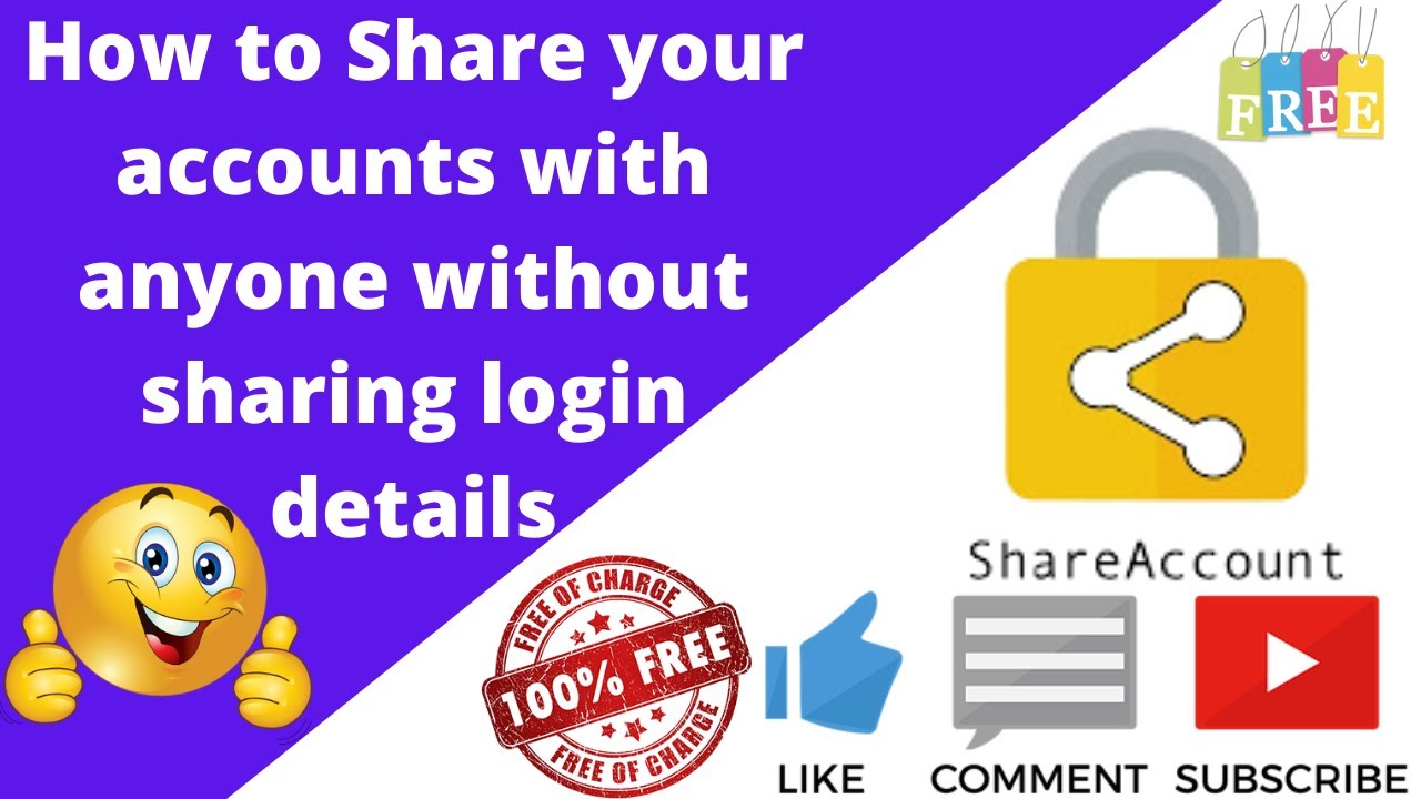 How to share your accounts without sharing your login details |2020 ...