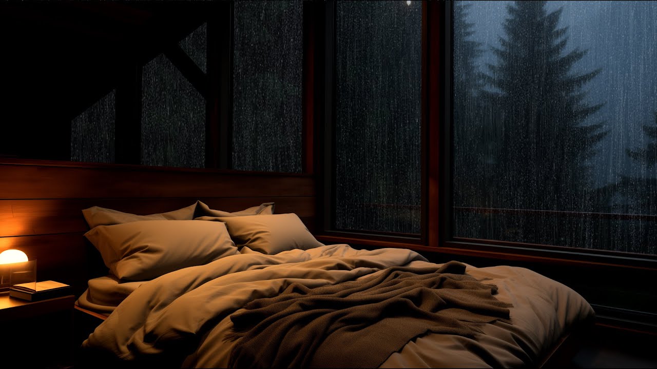 Rain on Window with Thunder | Powerful Rain Sounds for Meditation ...