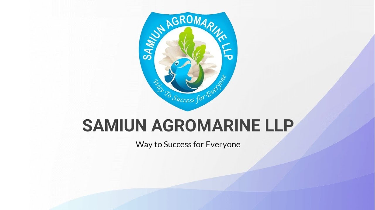 SAMIUN AGROMARINE LLP Best Agriculture Services Provider - YouTube