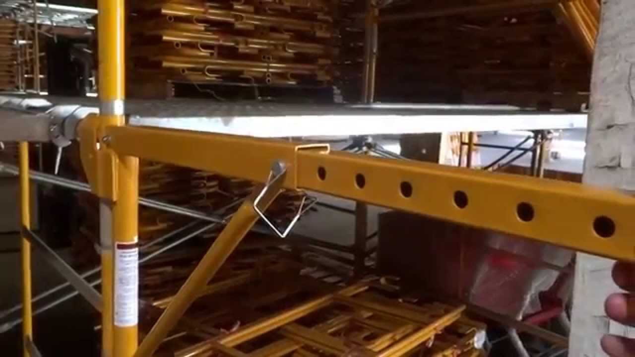 20in - 30in Adjustable Scaffold Saddle Bracket - YouTube