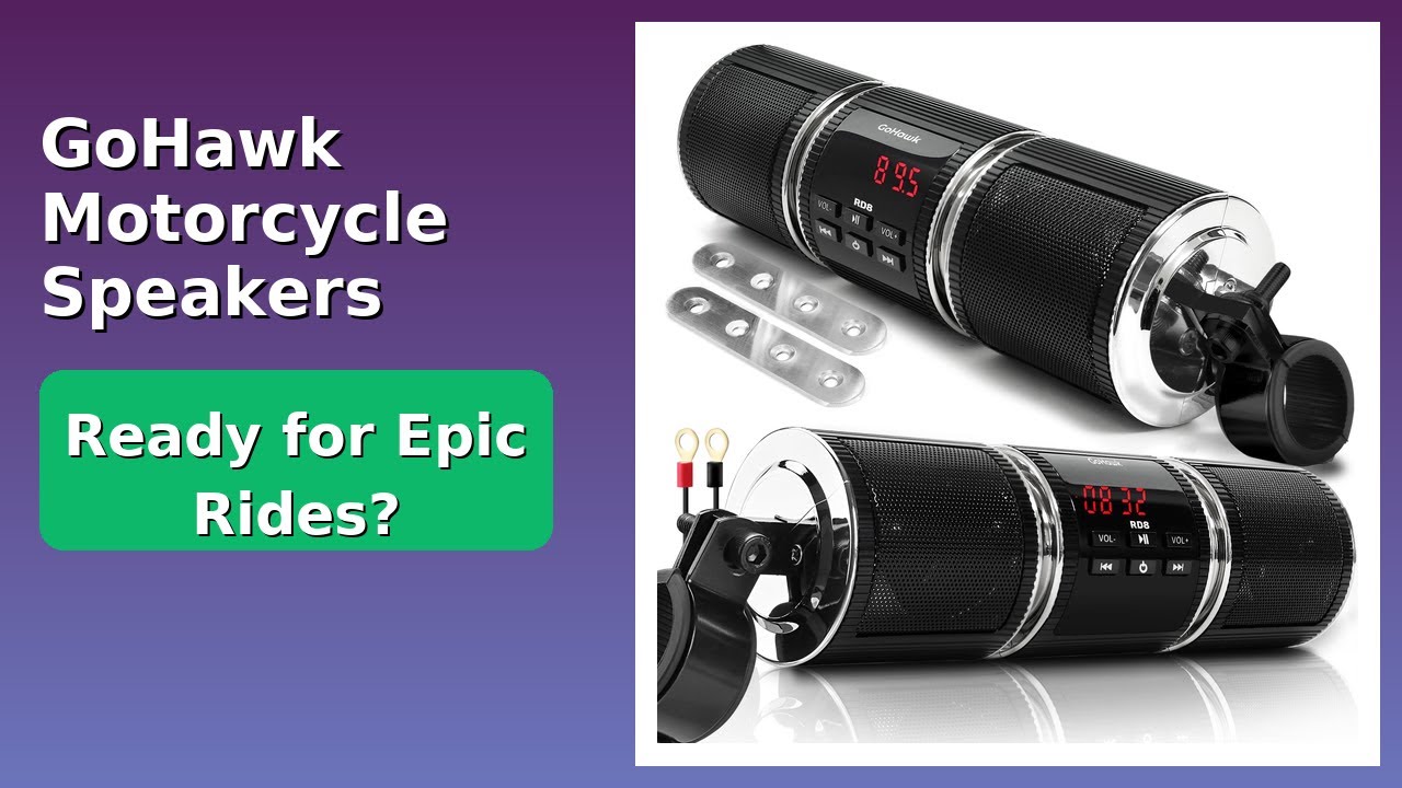 REVIEW (2026): GoHawk Motorcycle Speakers MCBK1. Features. - YouTube