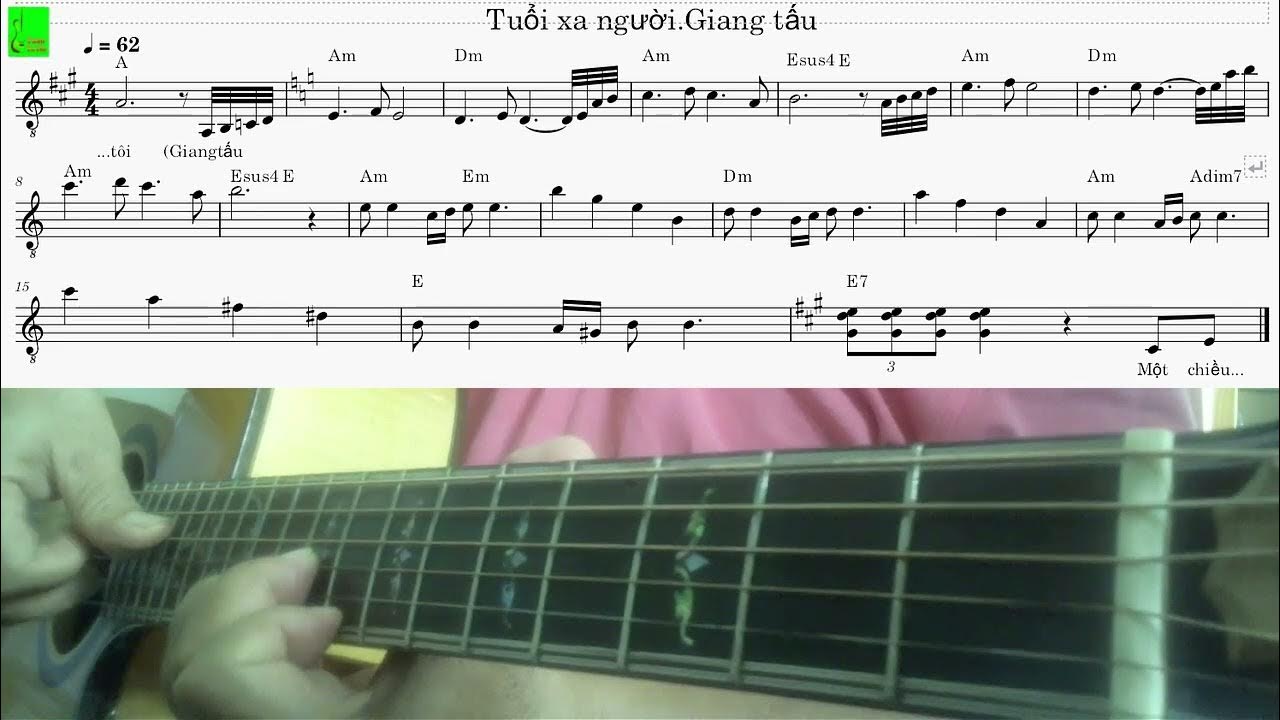TUỔI XA NGƯỜI (BÀI 44C) - GUITAR CHO NGƯỜI LỚN TUỔI - TUAN TA HO - YouTube