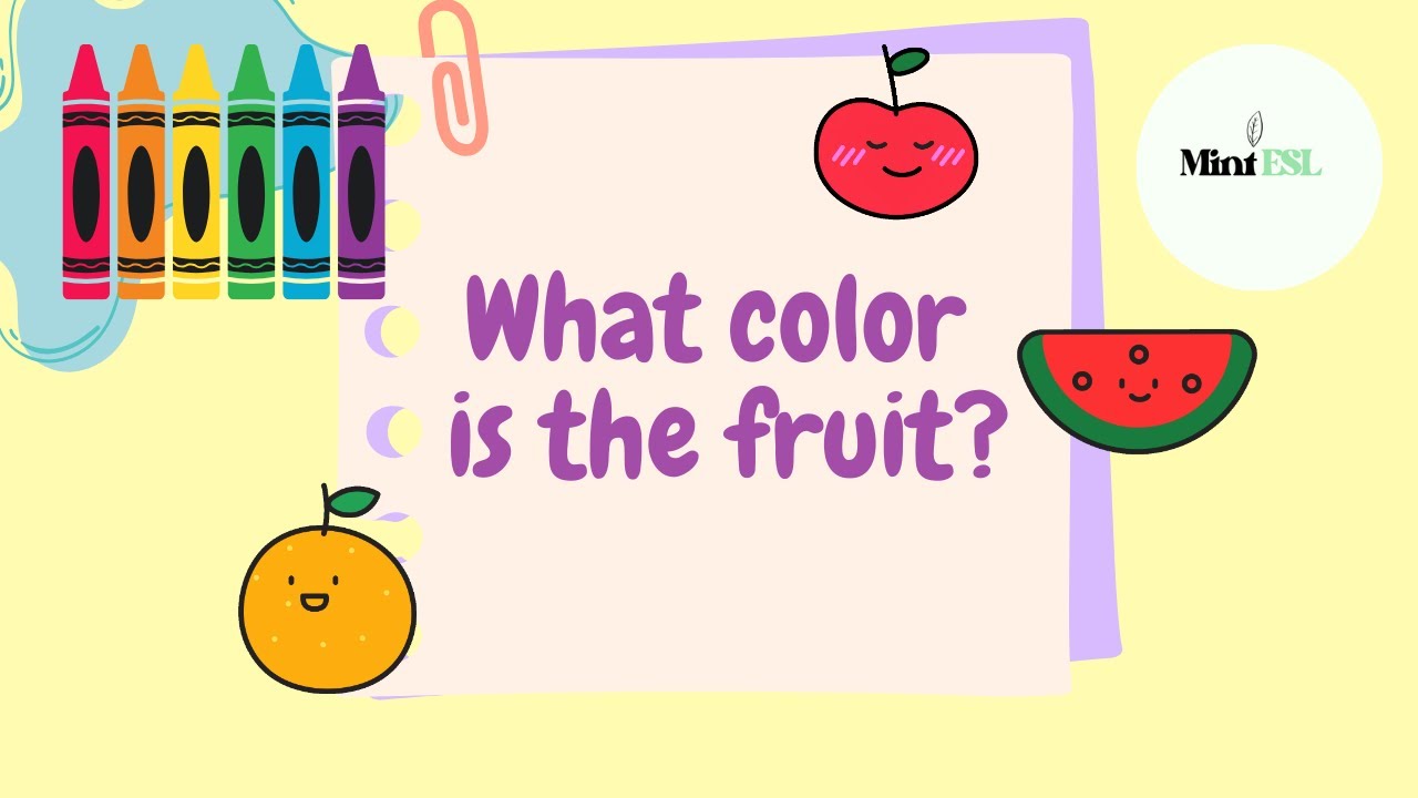 What Color is the Fruit? | English Vocabulary | English for Kids - YouTube