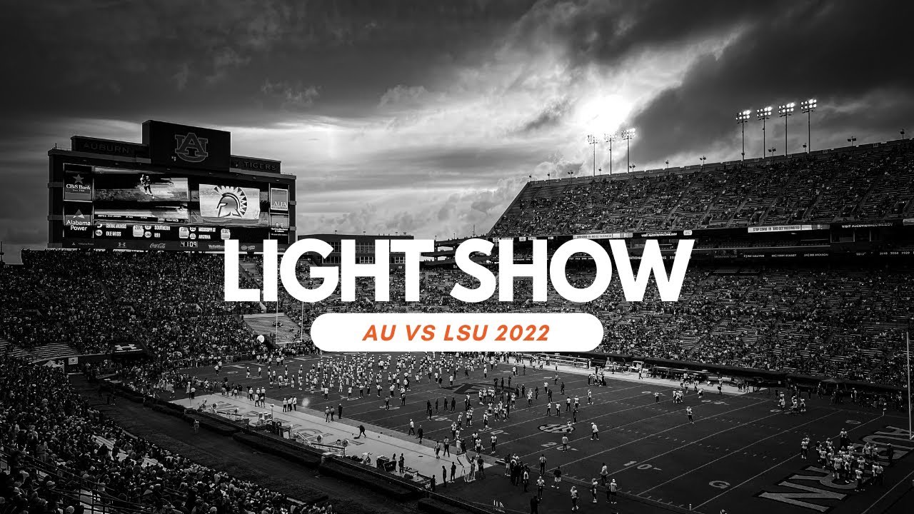 Jordan-Hare 4th Quarter Light Show Auburn vs LSU 2022 - YouTube