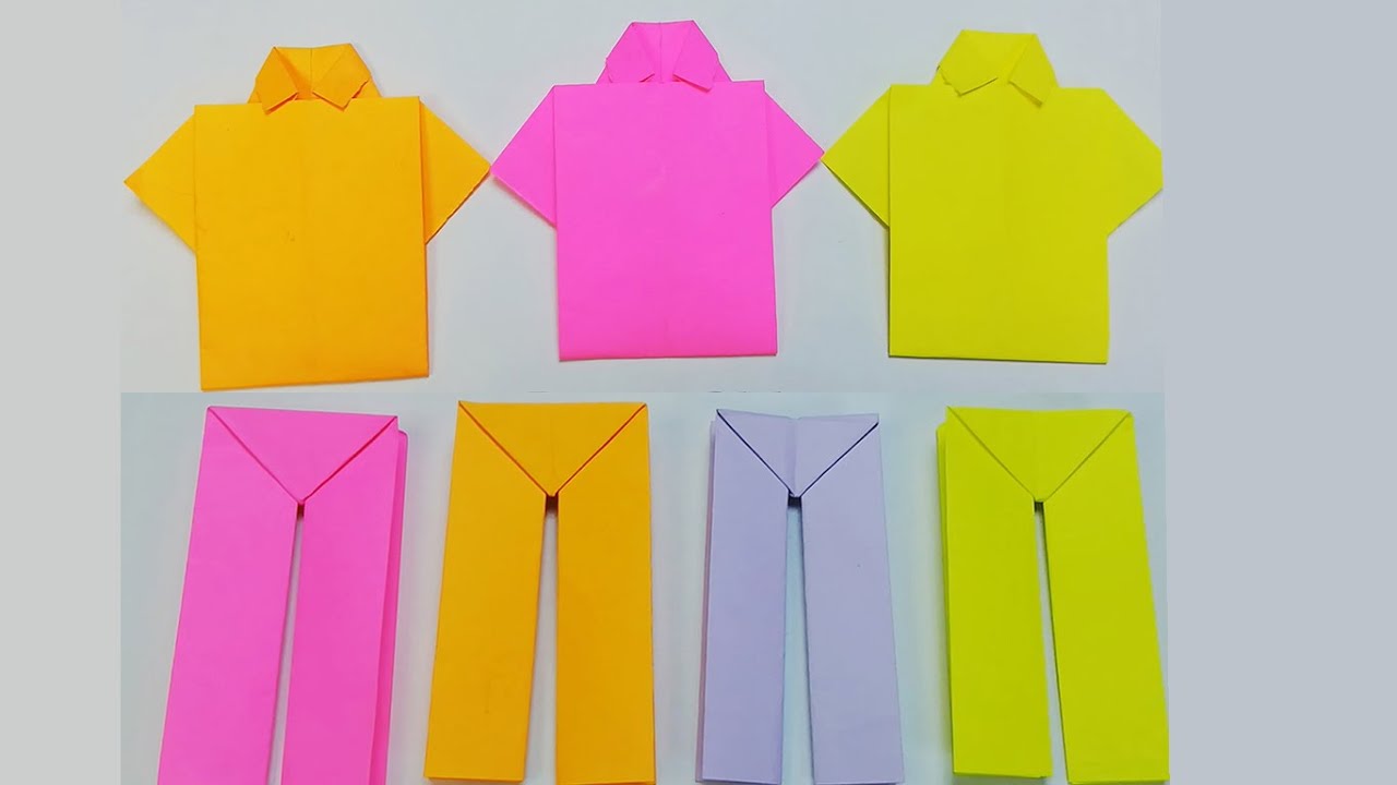 Paper Clothes l Easy Paper Clothes l KL DIY - YouTube