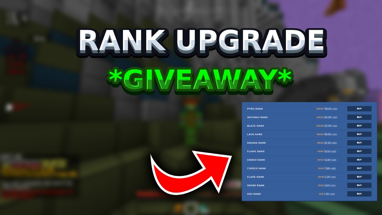 VIPERMC RANK UPGRADE *GIVEAWAY* - YouTube