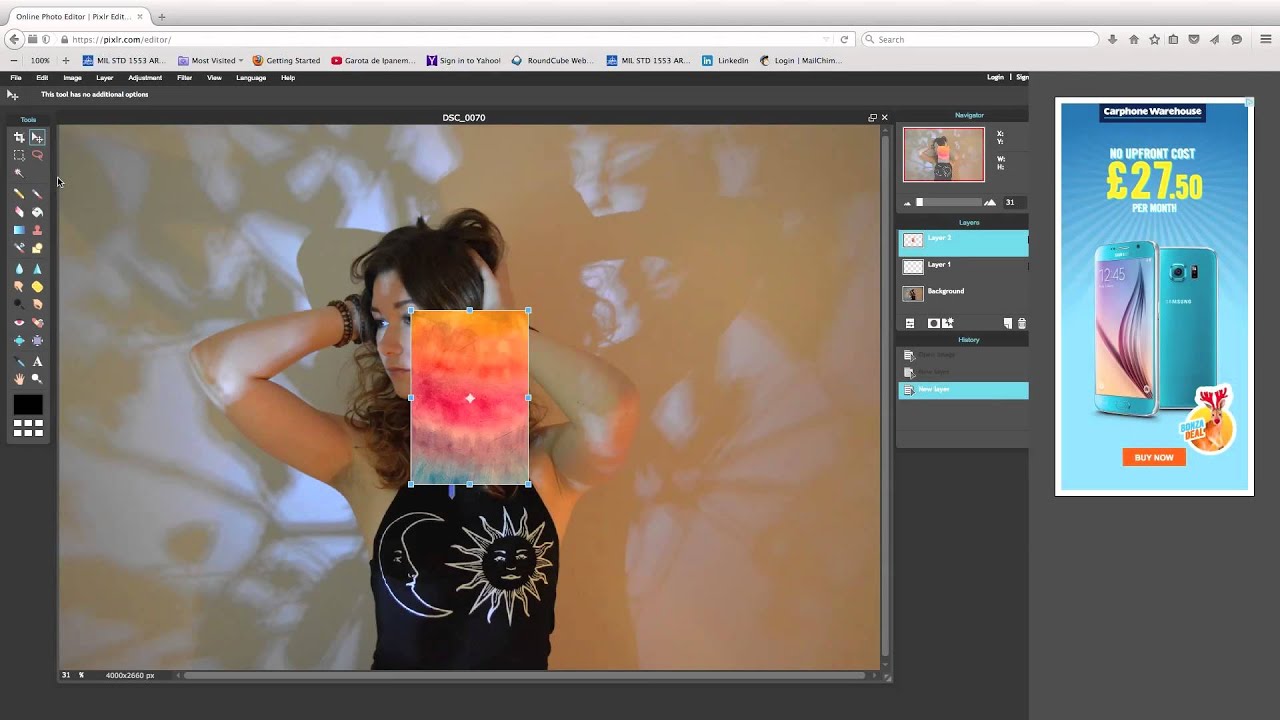 Pixlr: Using a Layer Mask - YouTube