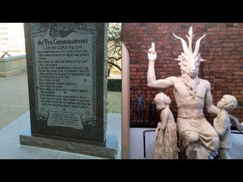 Satanic Temple Unveils Baphomet Statue During Arkansas Capitol Rally