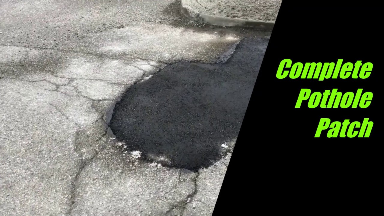Quick and Low Cost Pot Hole Repair - YouTube