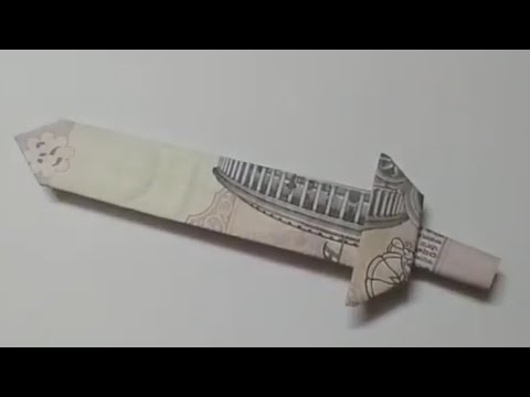 HOW TO MAKE OLD 50 RUPEES NOTE ORIGAMI || EXCALIBUR SWORD - YouTube