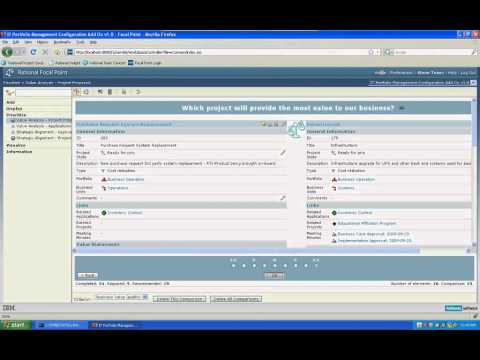 Project portfolio management using IBM Rational Focal Point - YouTube