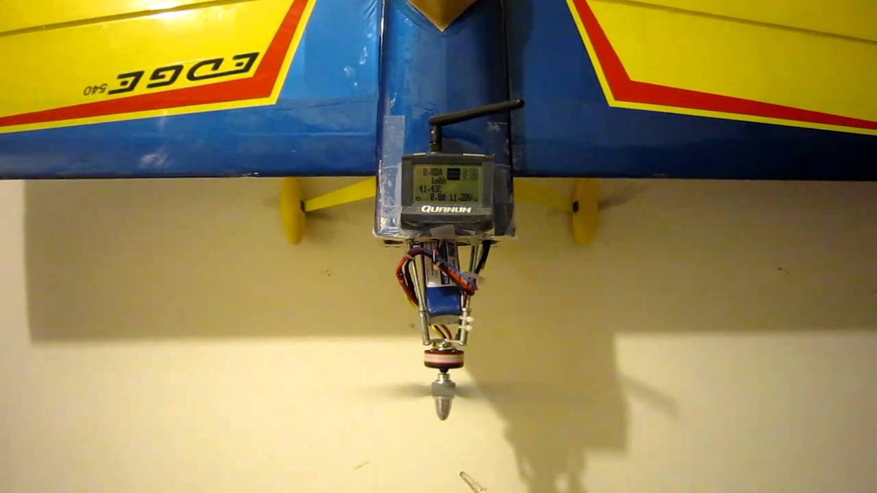 Electrifly Edge 540 + Super Tigre .10 Telemetry Data - YouTube