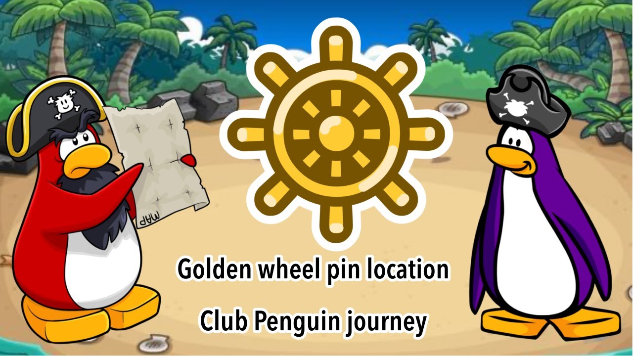 How to get the golden wheel pin | Club penguin journey - YouTube