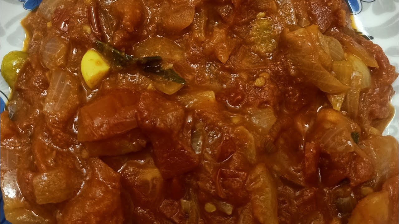 தண்ணீர் ஊத்தாமல் தக்காளி தொக்கு/#Rithu Riya's kitchens/subscribe and ...