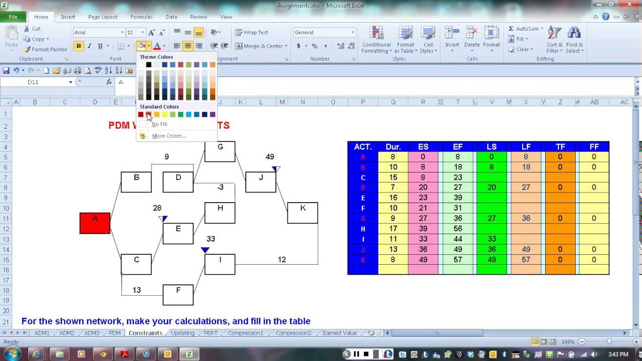 Solved Example: network constraints - YouTube