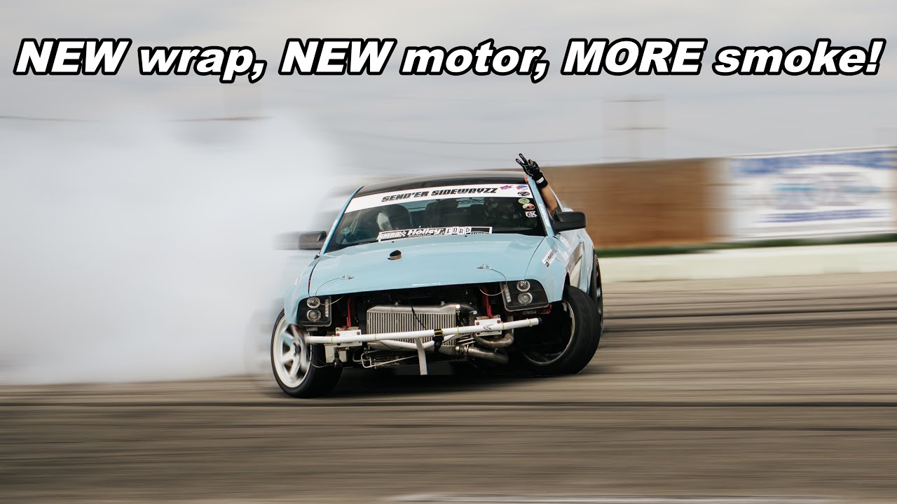 Wrapped my turbo S197 Mustang Drift Car! - YouTube