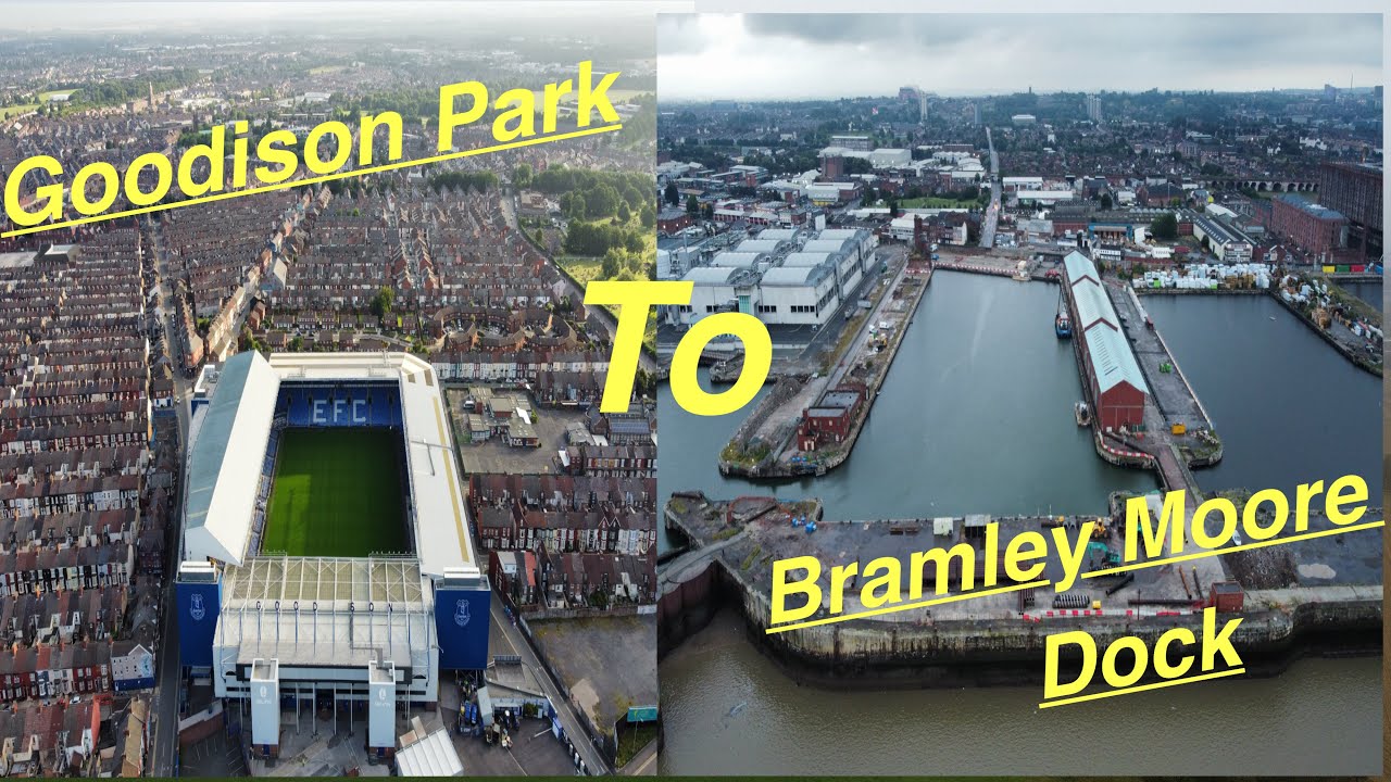 From Goodison Park to Bramley Moore Dock - YouTube