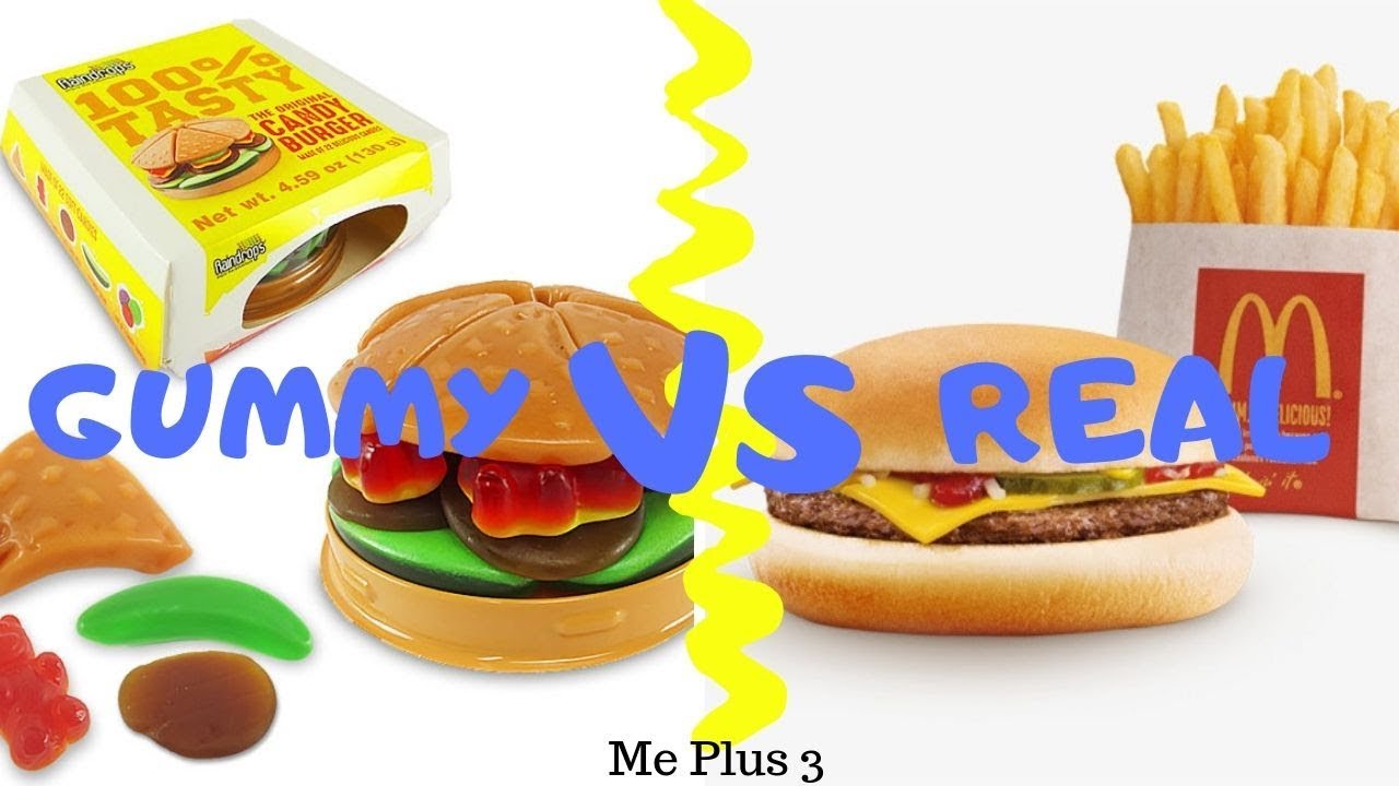 Gummy Food vs Real Food Challenge 2019 - YouTube