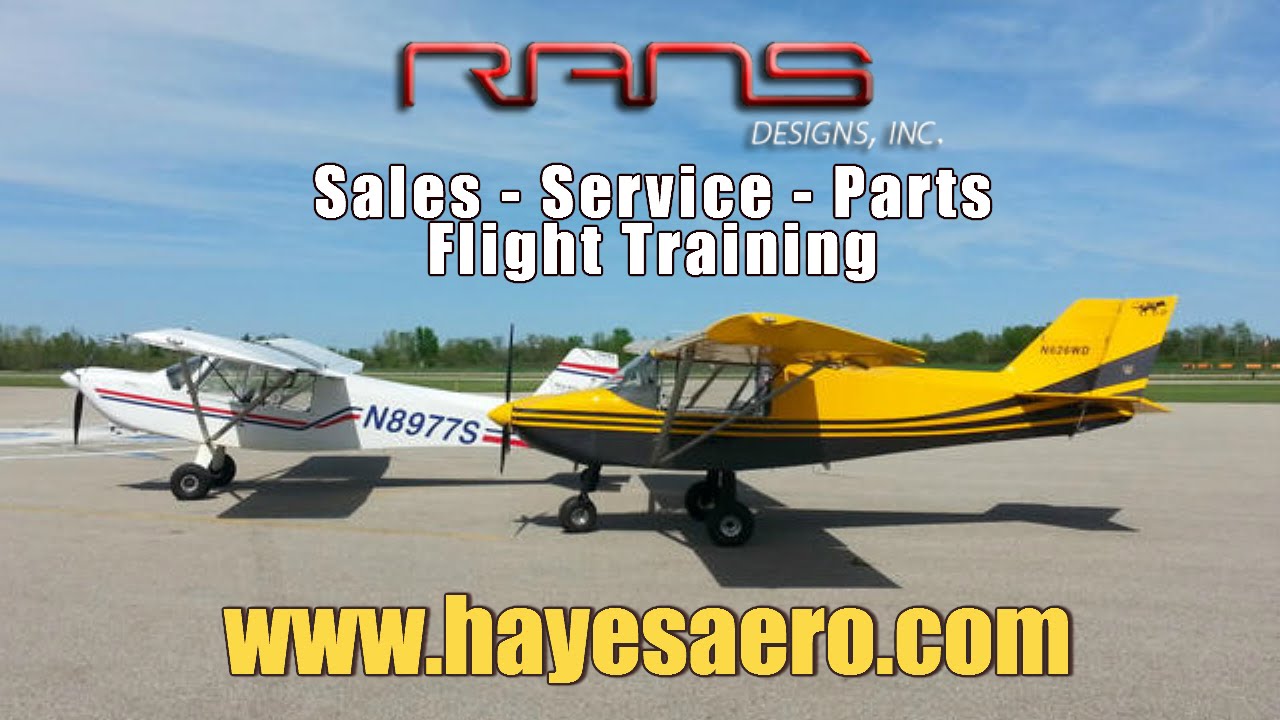 Hayes Aero, RANS Aircraft dealer, light sport aircraft flight training ...