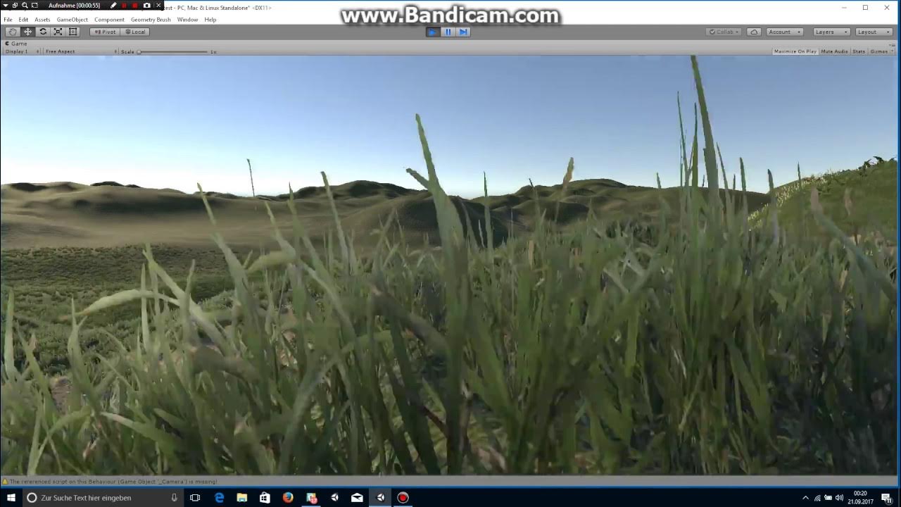 Advanced Terrain Grass – Lighting and Wind Feature in Unity 2017 - YouTube
